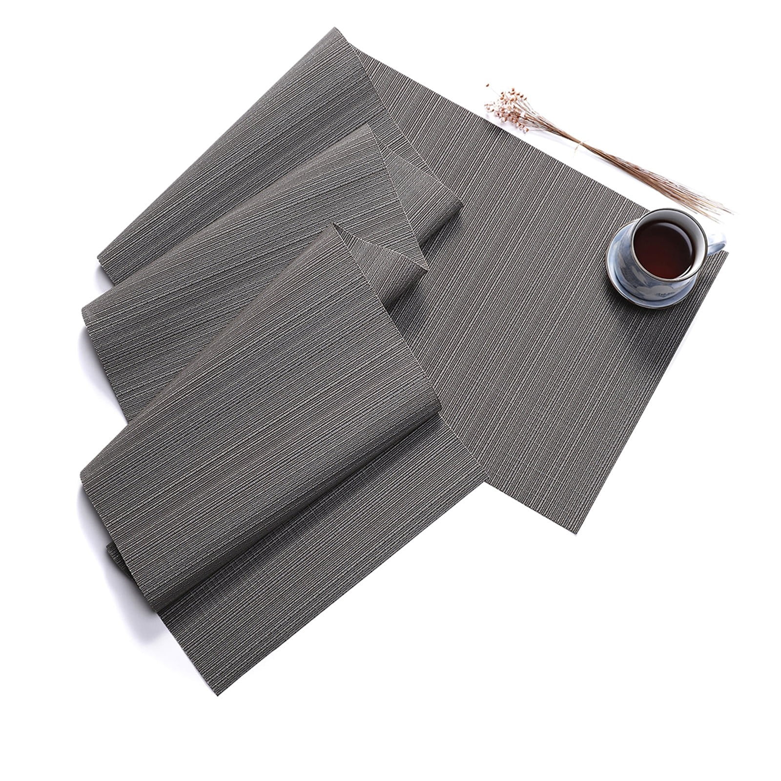 Table Runner Texture Weave Doily Heat Insulation PVC Wedding Party ...