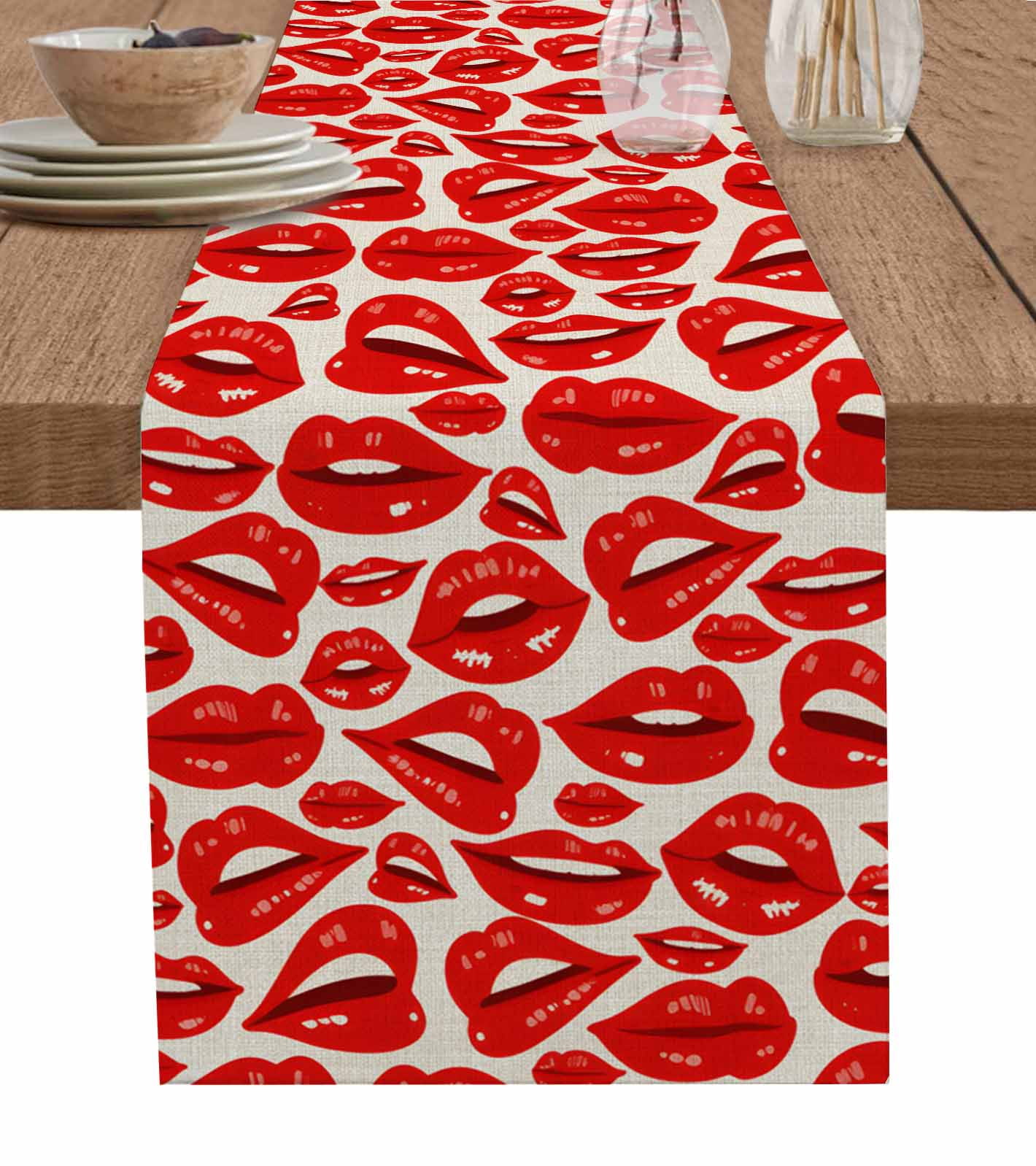 Table Runners 108 Inches Long Dress Scarves, Valentines Day Farmhouse ...