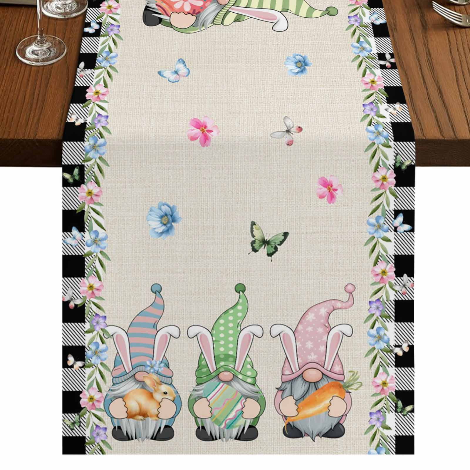 Table Runners 48 Inches Long Dress Scarves, Easter Farmhouse Kitchen ...