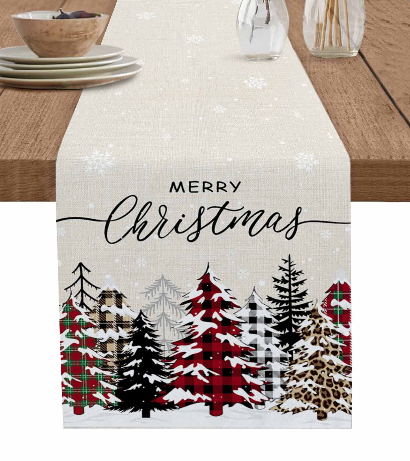 Table Runners 48 Inches Long Dress Scarves, Rustic Christmas Tree ...