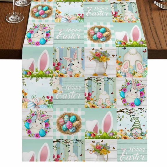 Table Runners 60 Inches Long Dress Scarves, Easter Farmhouse Kitchen ...