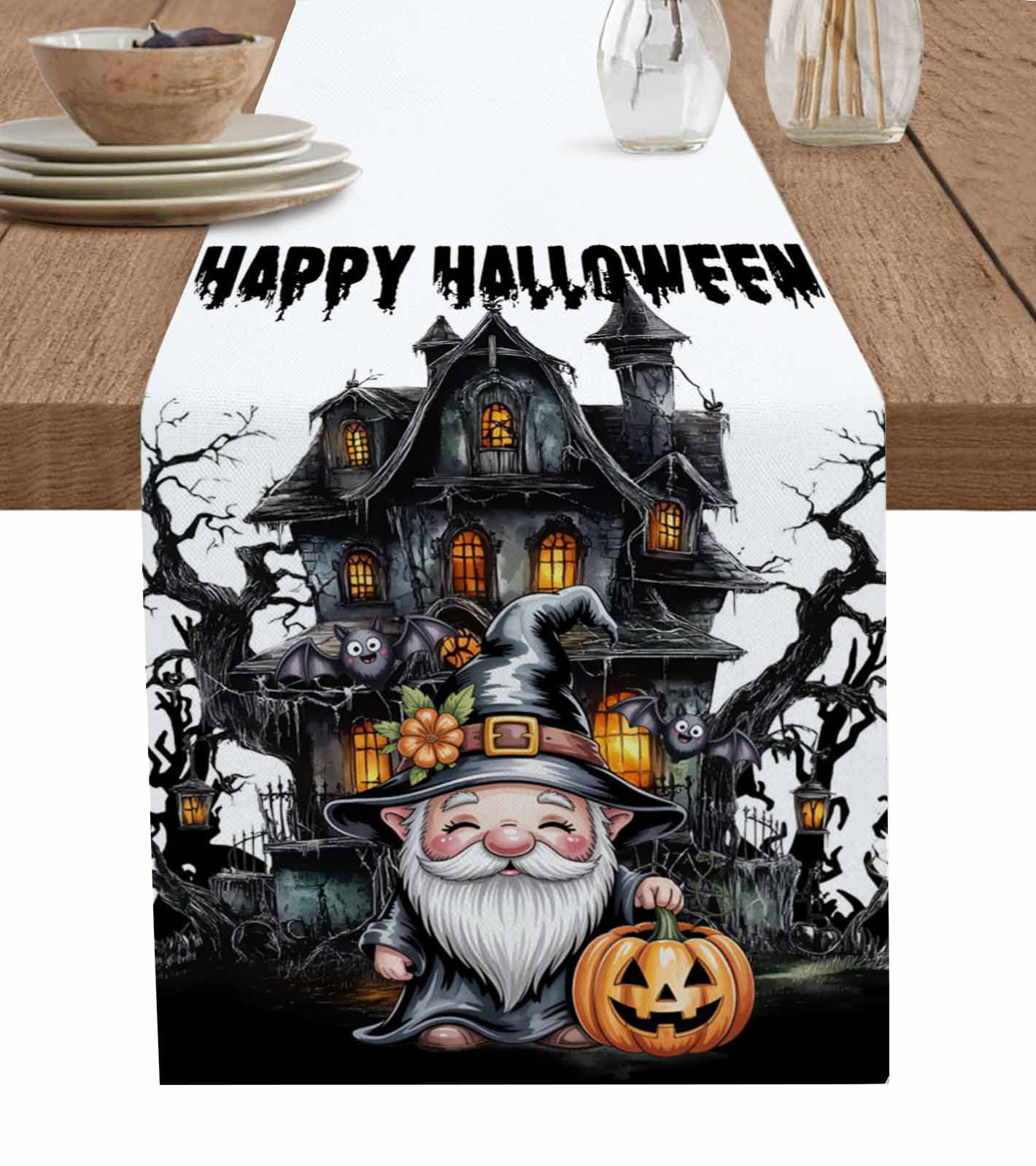 Table Runners 72 Inches Long Dress Scarves, Halloween Farmhouse Kitchen ...