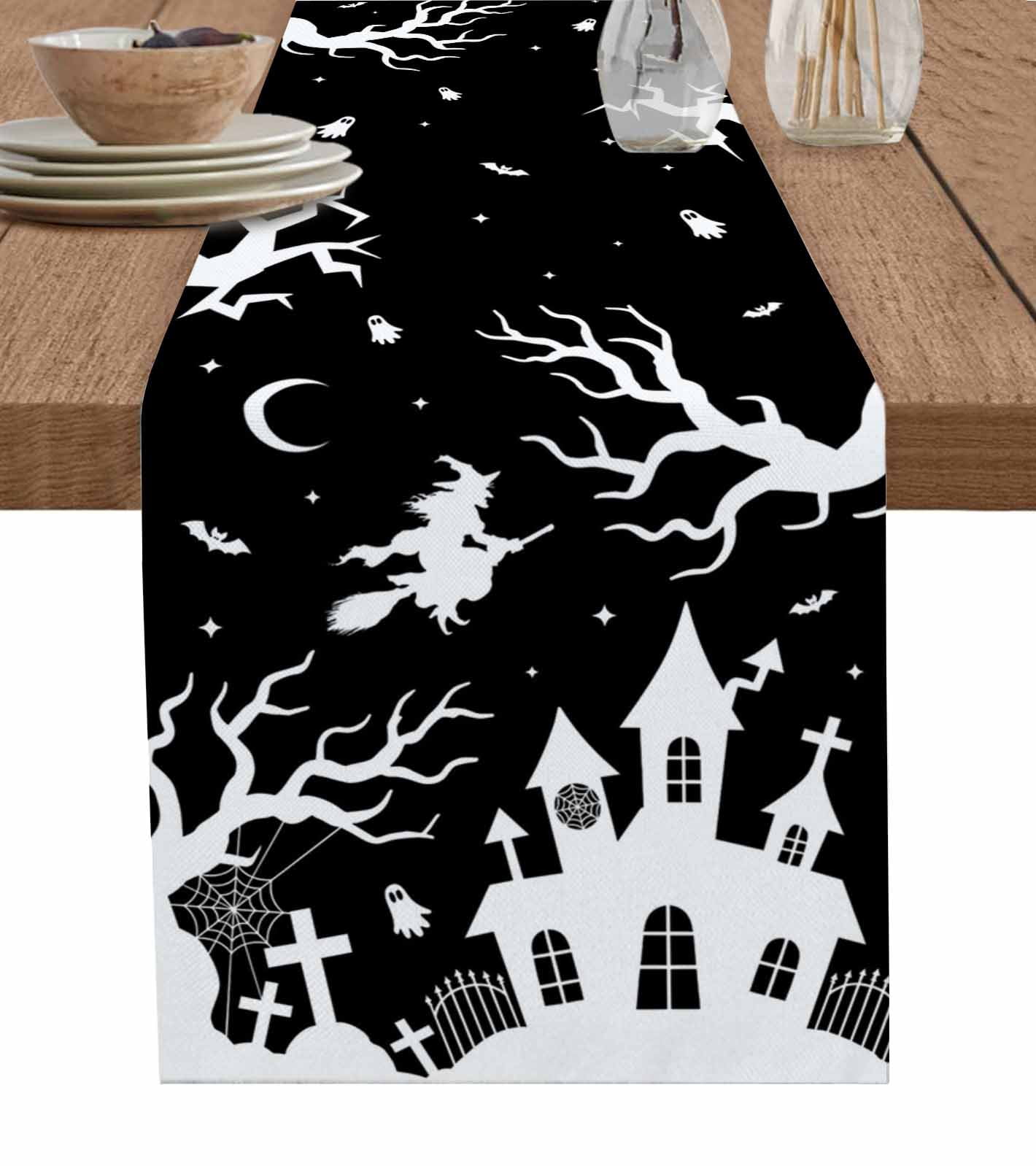 Table Runners 90 Inches Long Dress Scarves, Halloween Farmhouse Coffee ...