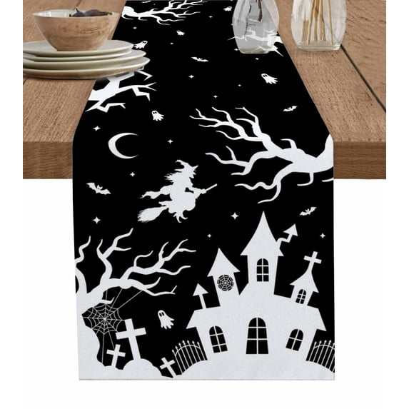 Table Runners 90 Inches Long Dress Scarves, Halloween Farmhouse Coffee ...