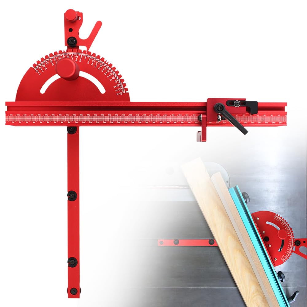 Table Saw Miter Gauge, Standard Slot 3/4'' x 3/8'', Miter Bar and Fence ...