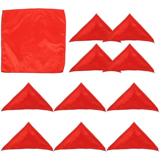 Table Scarf Cloth Napkins Red Square Dinner Thanksgiving Serviette ...