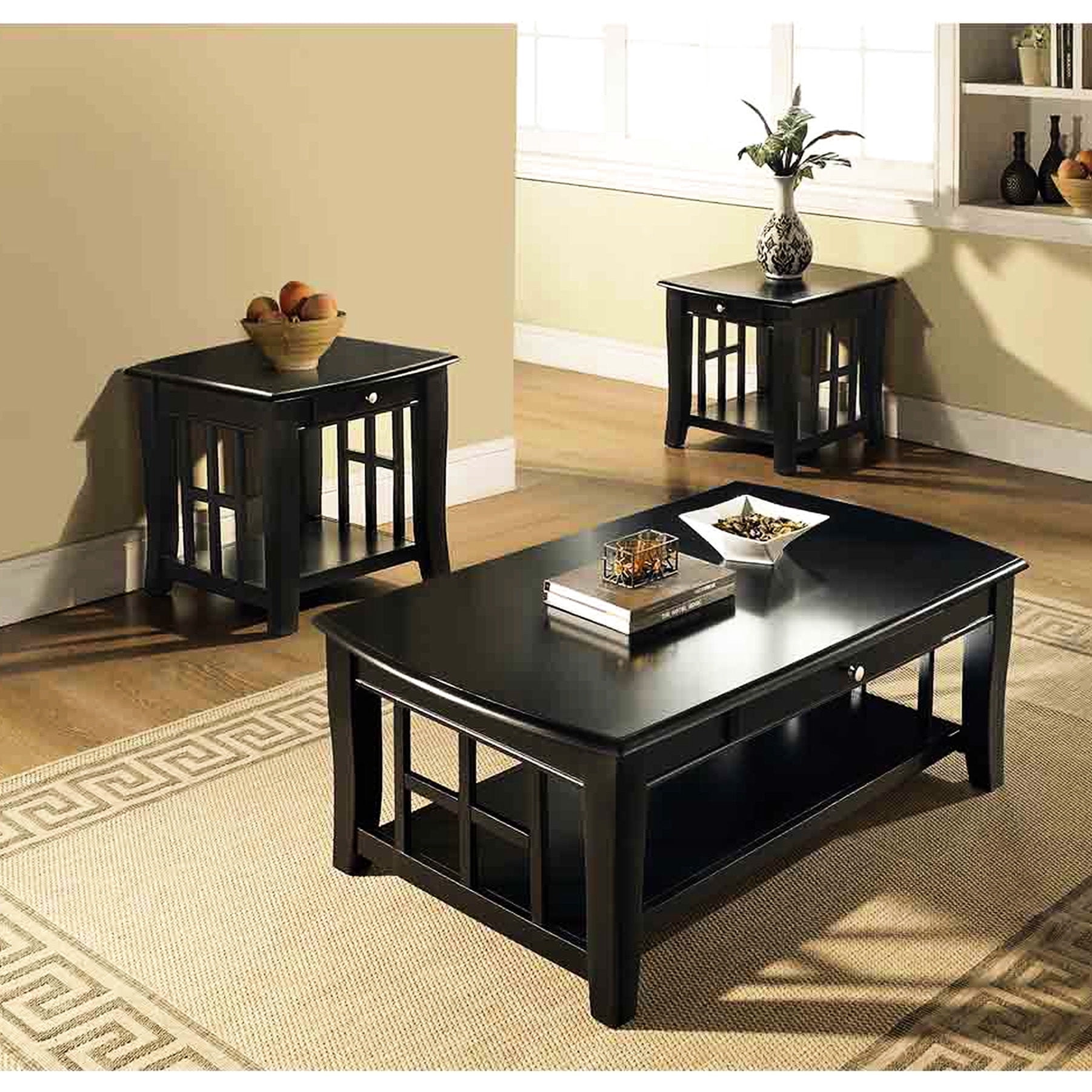 Table Set with Shelves+Brushed Nickel Details”-“Waiting Room/Lobby ...