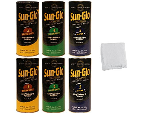 Table Shuffleboard Powder Wax Dust - Sun-Glo Medium Sampler Six-Pack ...