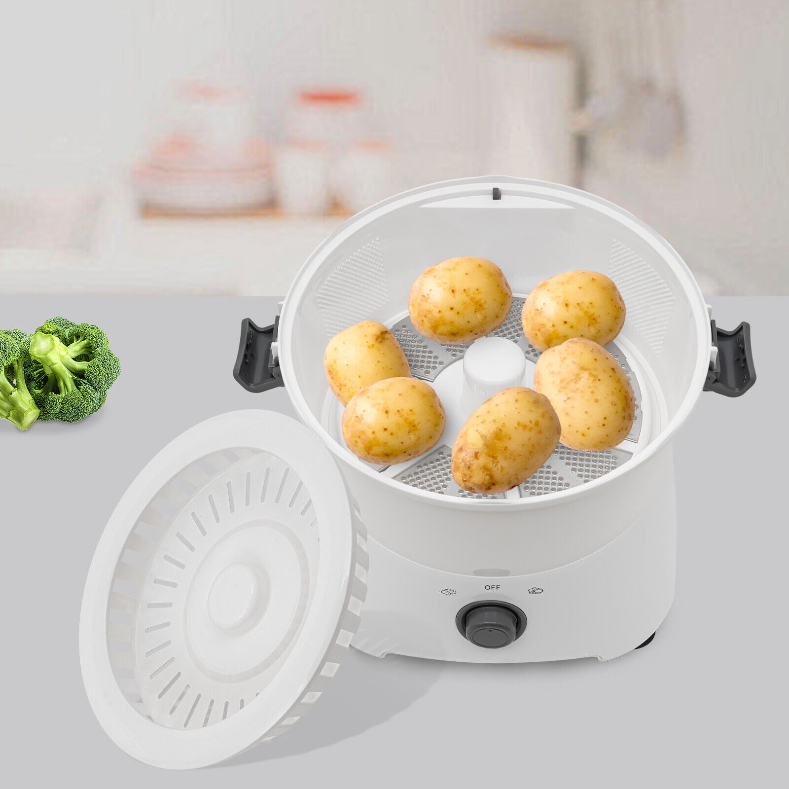 Table Standing Electric Potato Peeler One-Button Drive Automatic Peeler ...