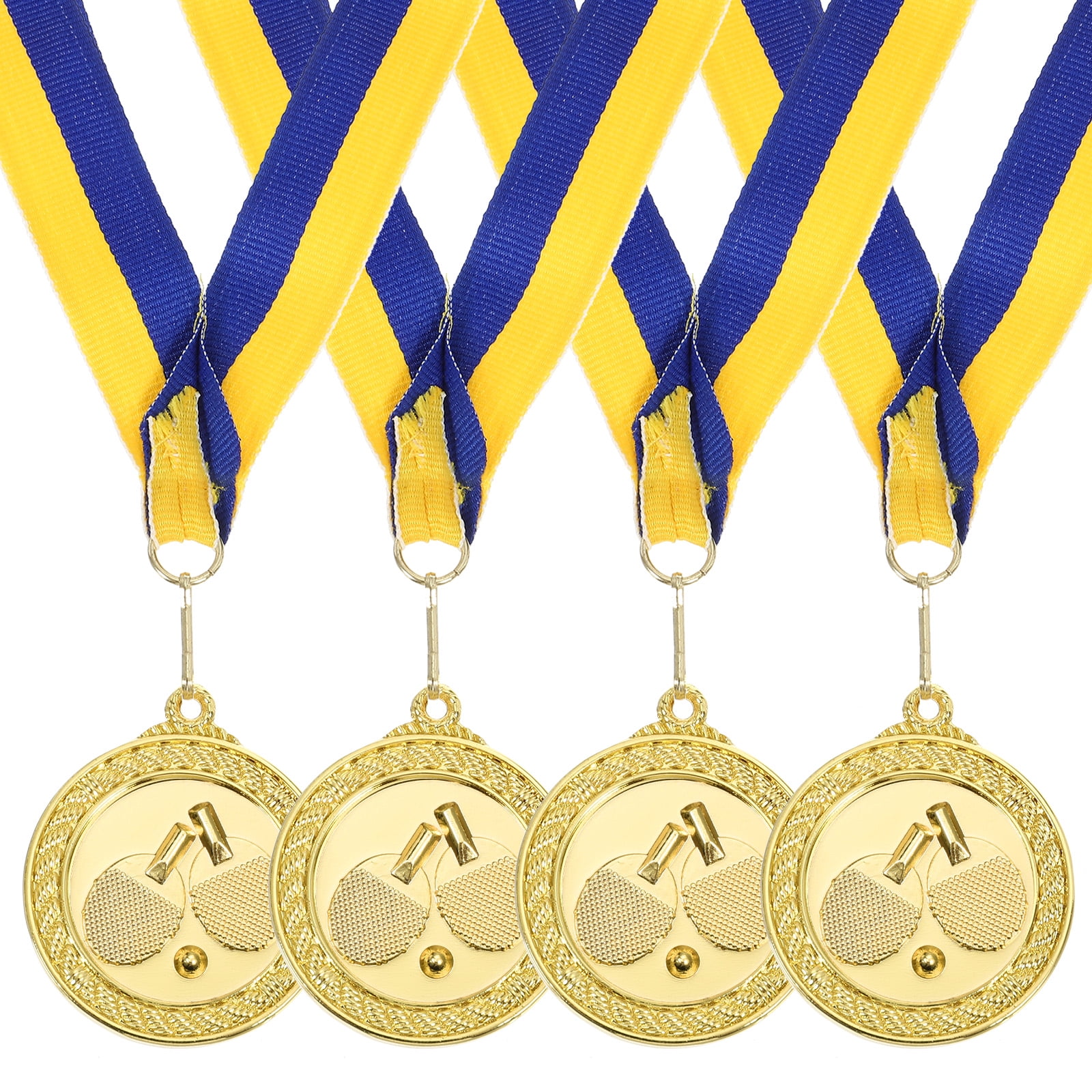 Table Tennis Medals 2", Gold Award Medals with Neck Ribbon for Team ...