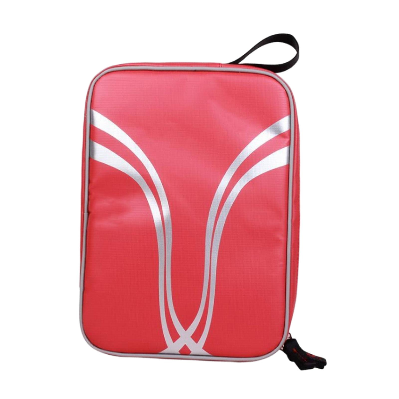 Table Tennis Racket Bag with Compartment Tennis Paddle Cover Zipper ...