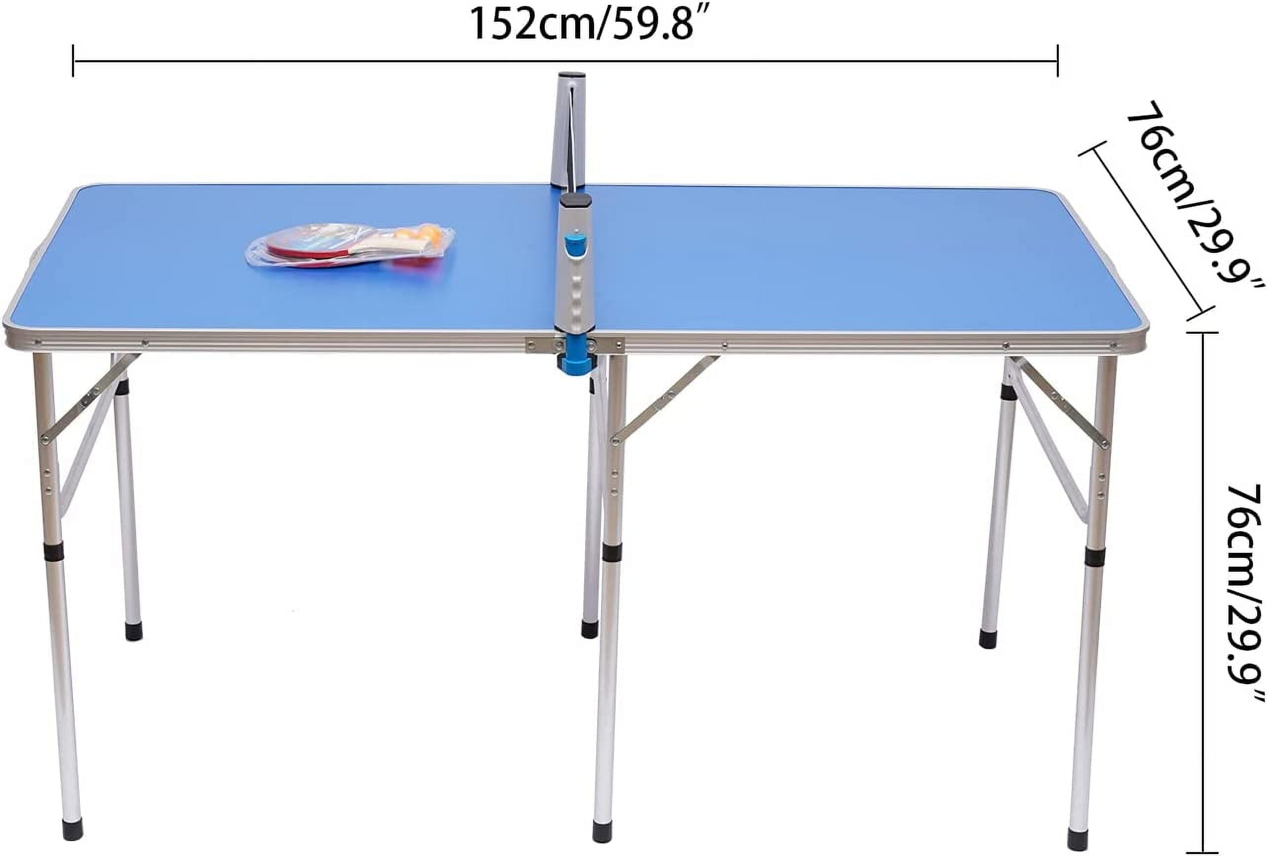 Walmart Outdoor Compact Foldable Table Tennis Set with Removable Net ...