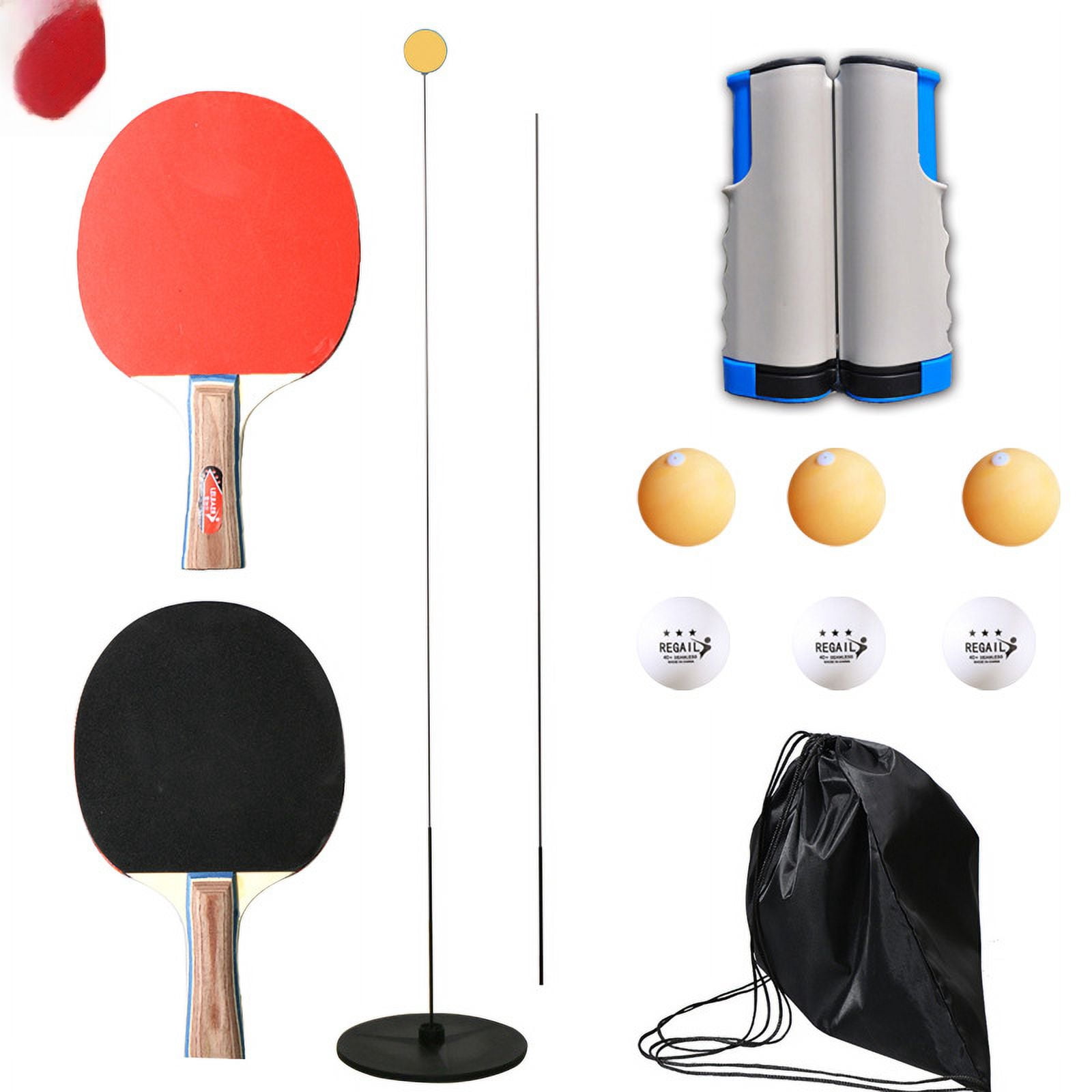 Table Tennis Trainer 13-piece Set Automatic Telescopic Table Tennis ...