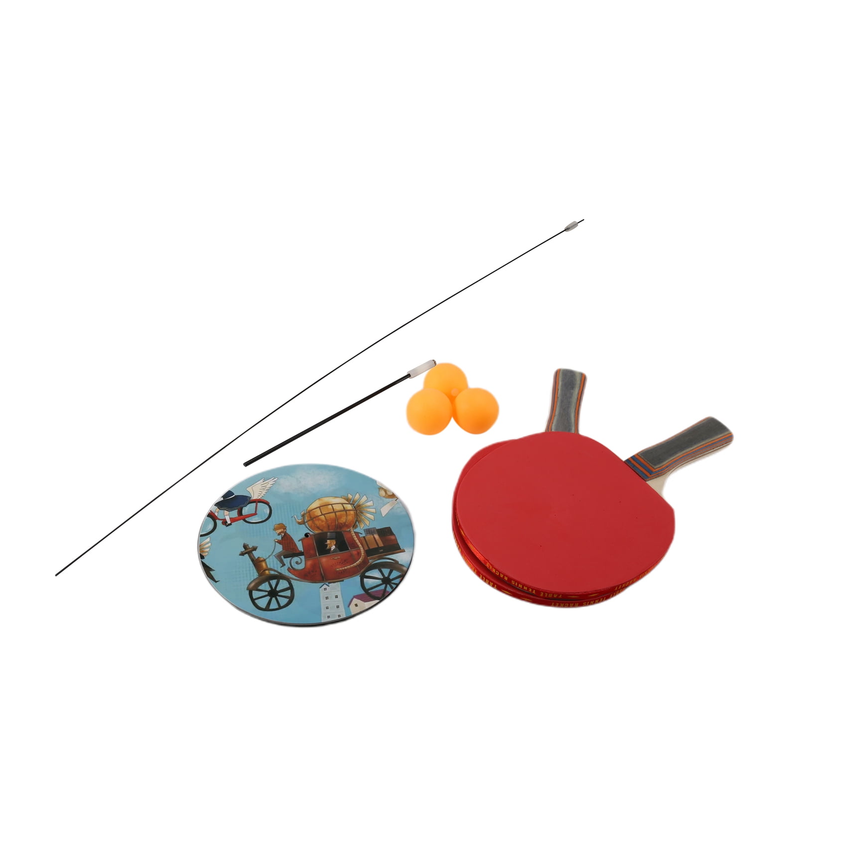 Table Tennis Trainer Set with Elastic Soft Shaft Ping Pong Balls ...