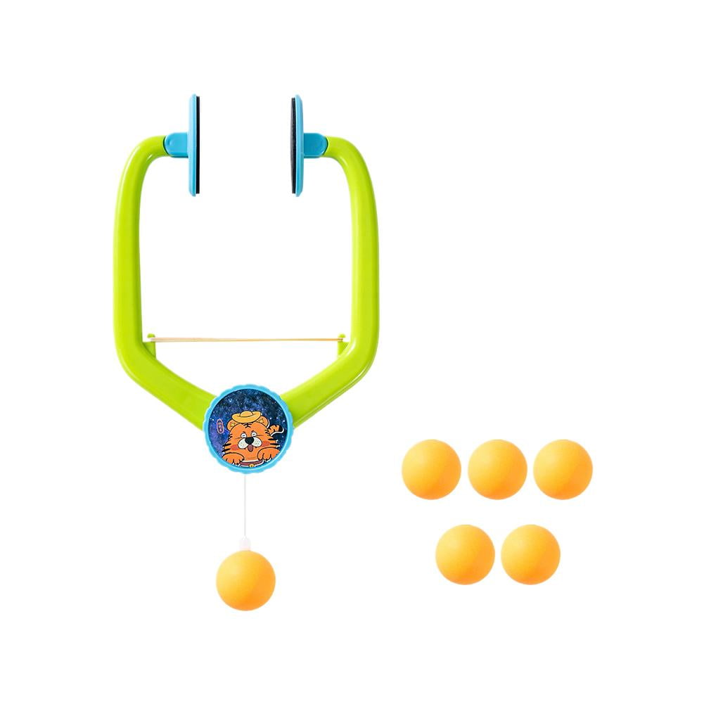 Table Tennis Training Set - Elastic Soft Shaft Trainer with Balls and ...