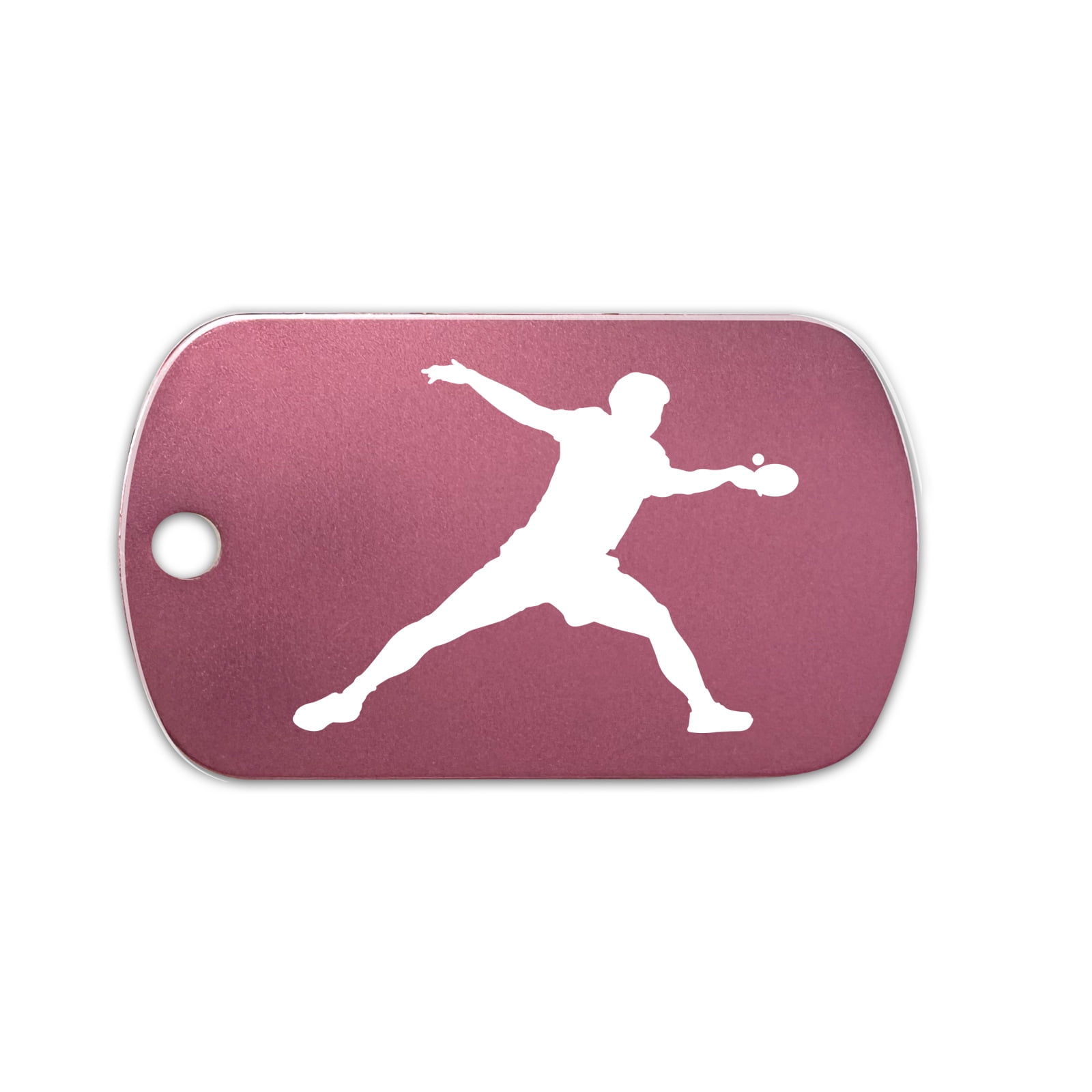 Table Tennis V2 GI Dog Tag Aluminum Keychain ping pong whiff-whaff ...