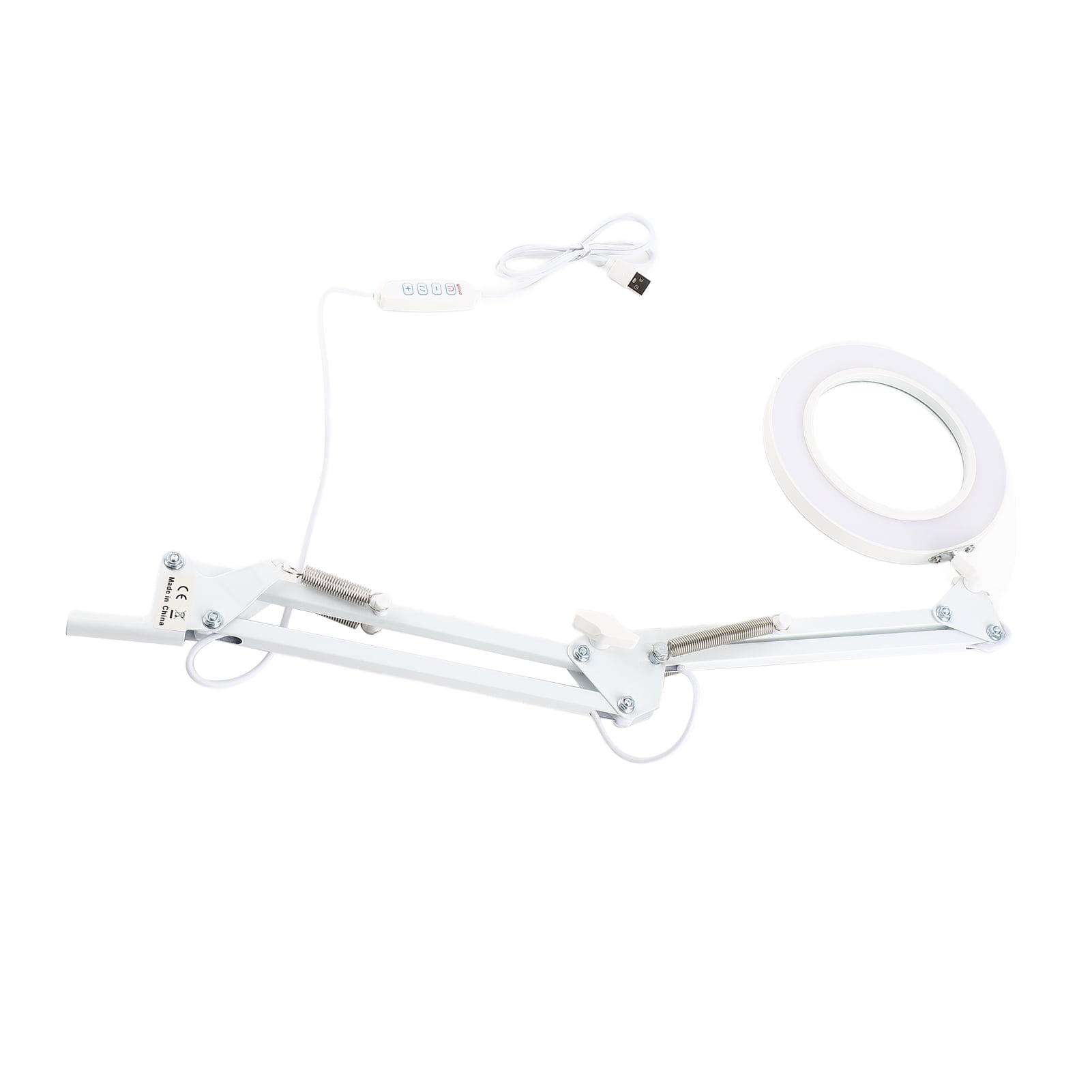 Table Tomshine Flexible Clamp-on Table Lamp With 8x Magnifier Swing Arm ...
