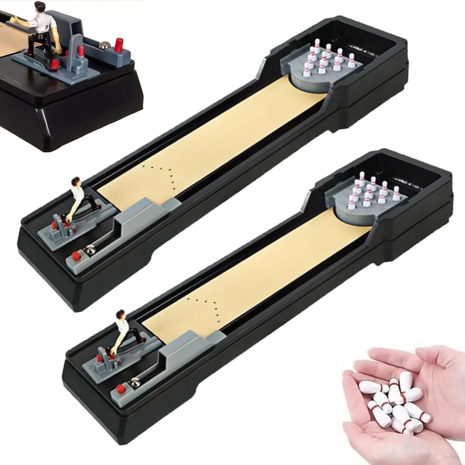 Table Top Bowling Gadget Kids Gift Set, Tabletop Mini Bowling Game Set ...
