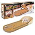 Joyabit Mini Bowling Game, 10 Pins, Wooden Board Game, Desktop Fun for ...