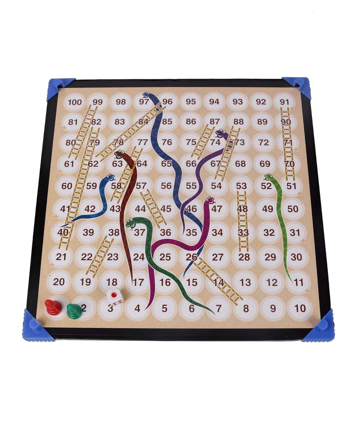 Table Top Family Fun Excellent Ludo Snakes & Ladders Board Game With ...