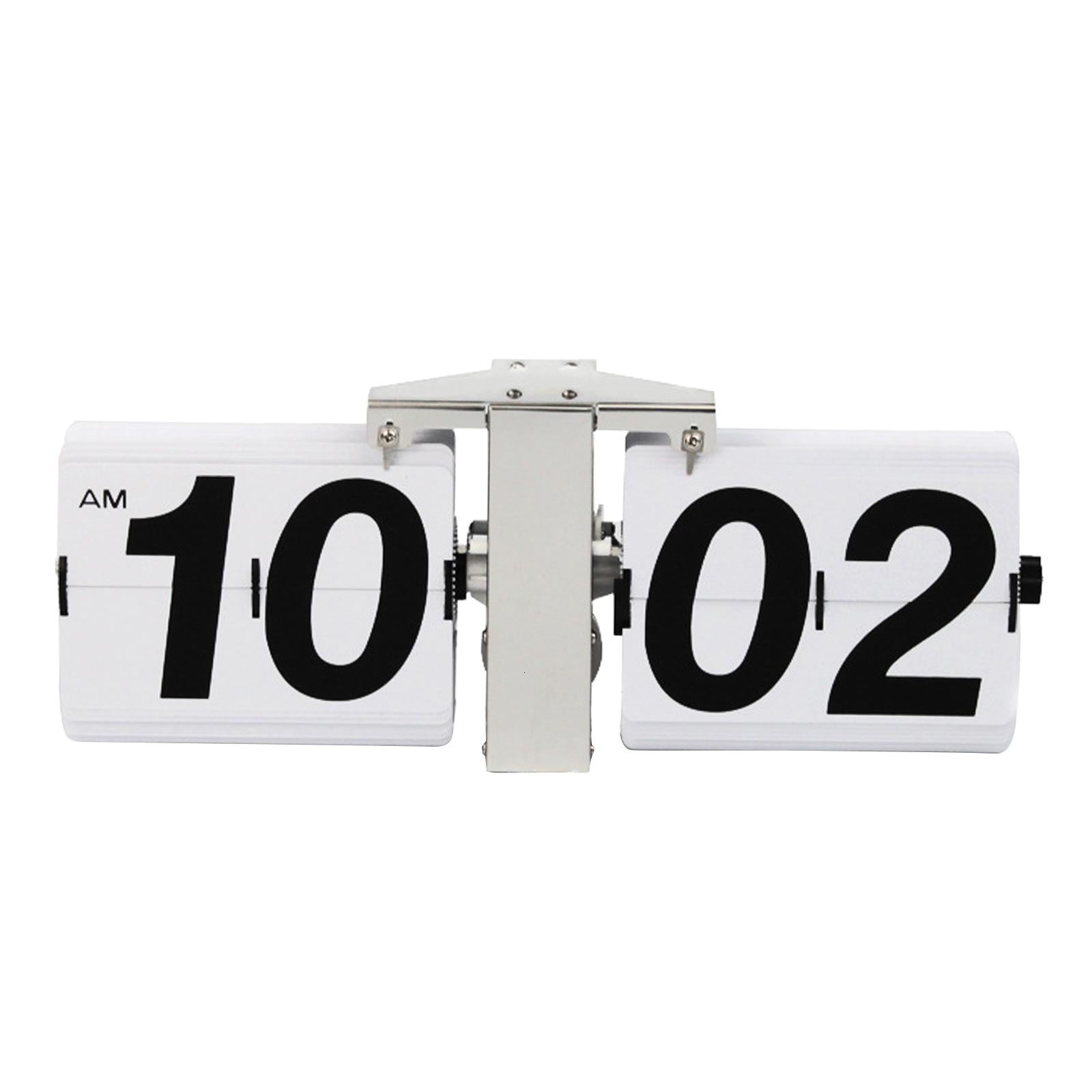 Table Top Flip Clock Retro Digital Display Flipping Large Numbers ...