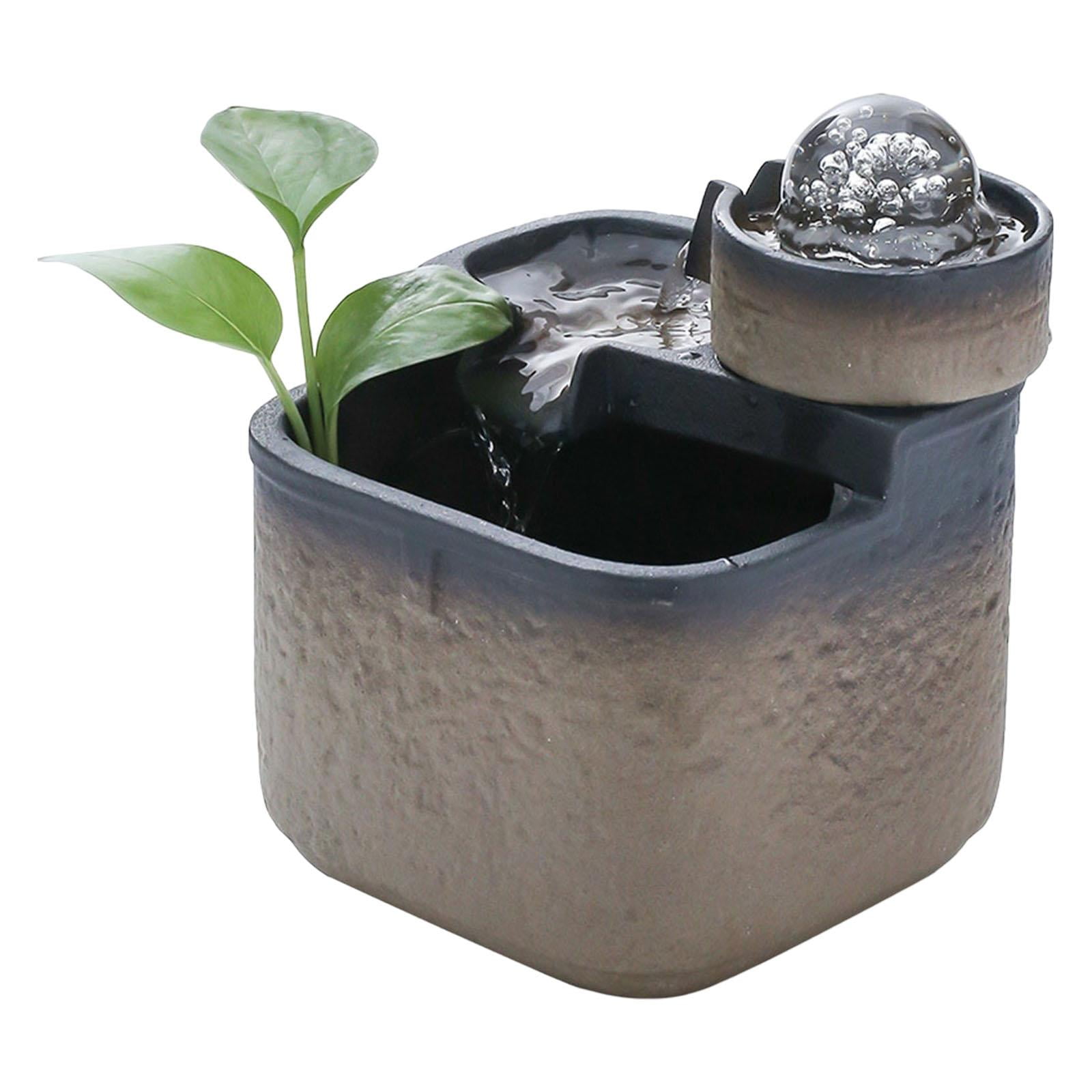 Table Top Fountain Feng Shui Office Home Rolling Ball Tranquility ...