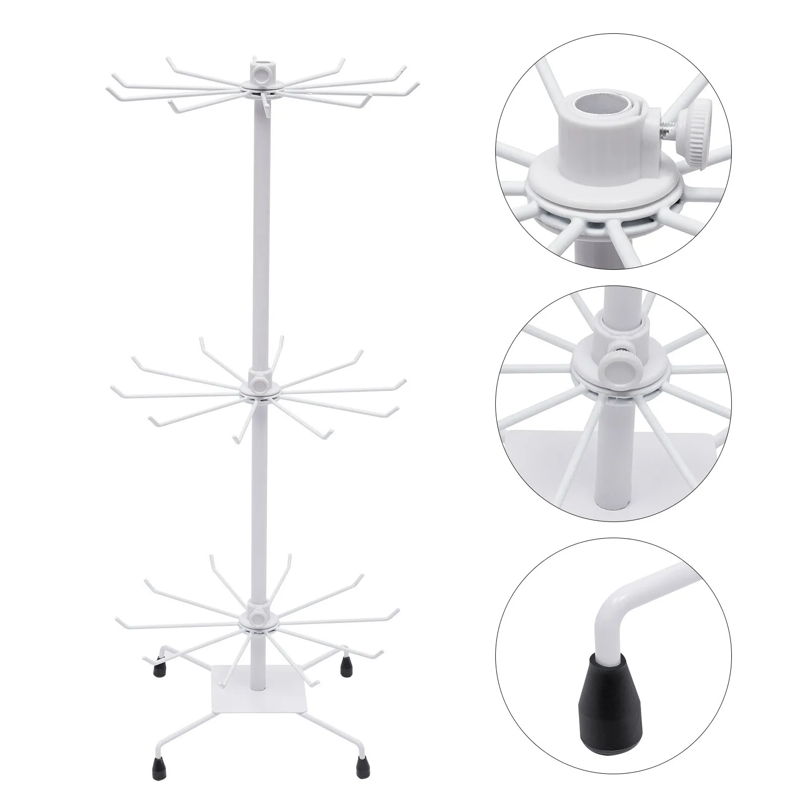 Table Top Jewelry Spinner Display Stand Revolving Countertop Organizer ...