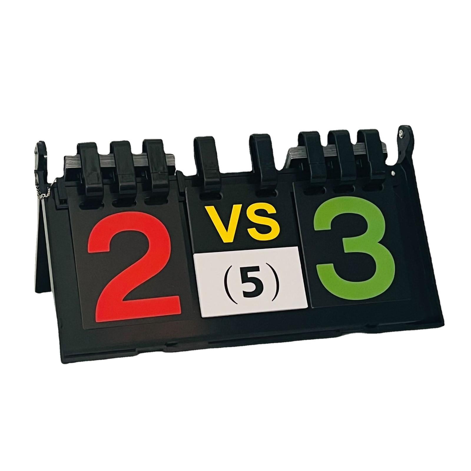 Table Top Scoreboard Flip Score Board Manual Portable Scorekeeper Score ...