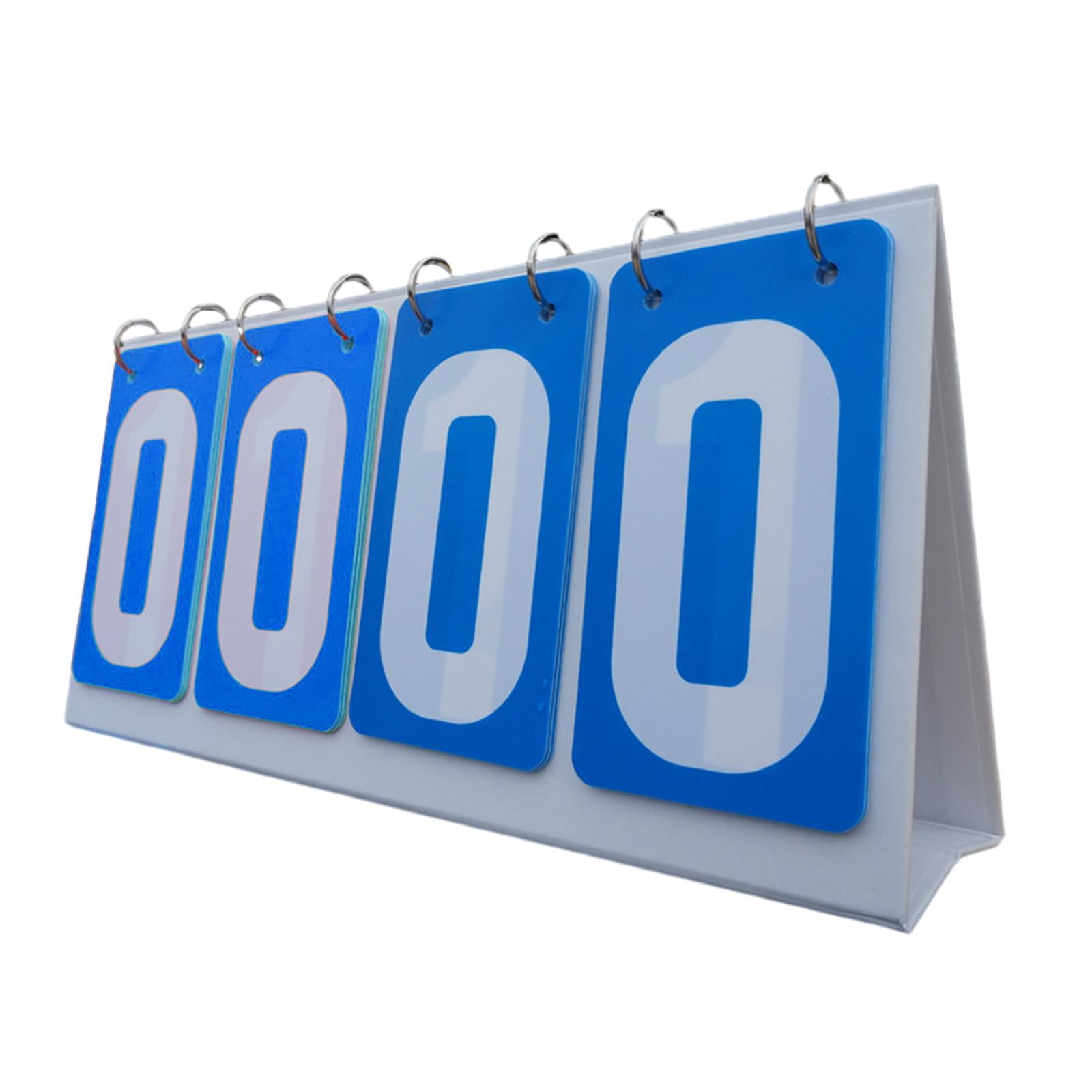 Table Top Scoreboard Professional 4 Digit Score Keeper Reusable Numbers ...