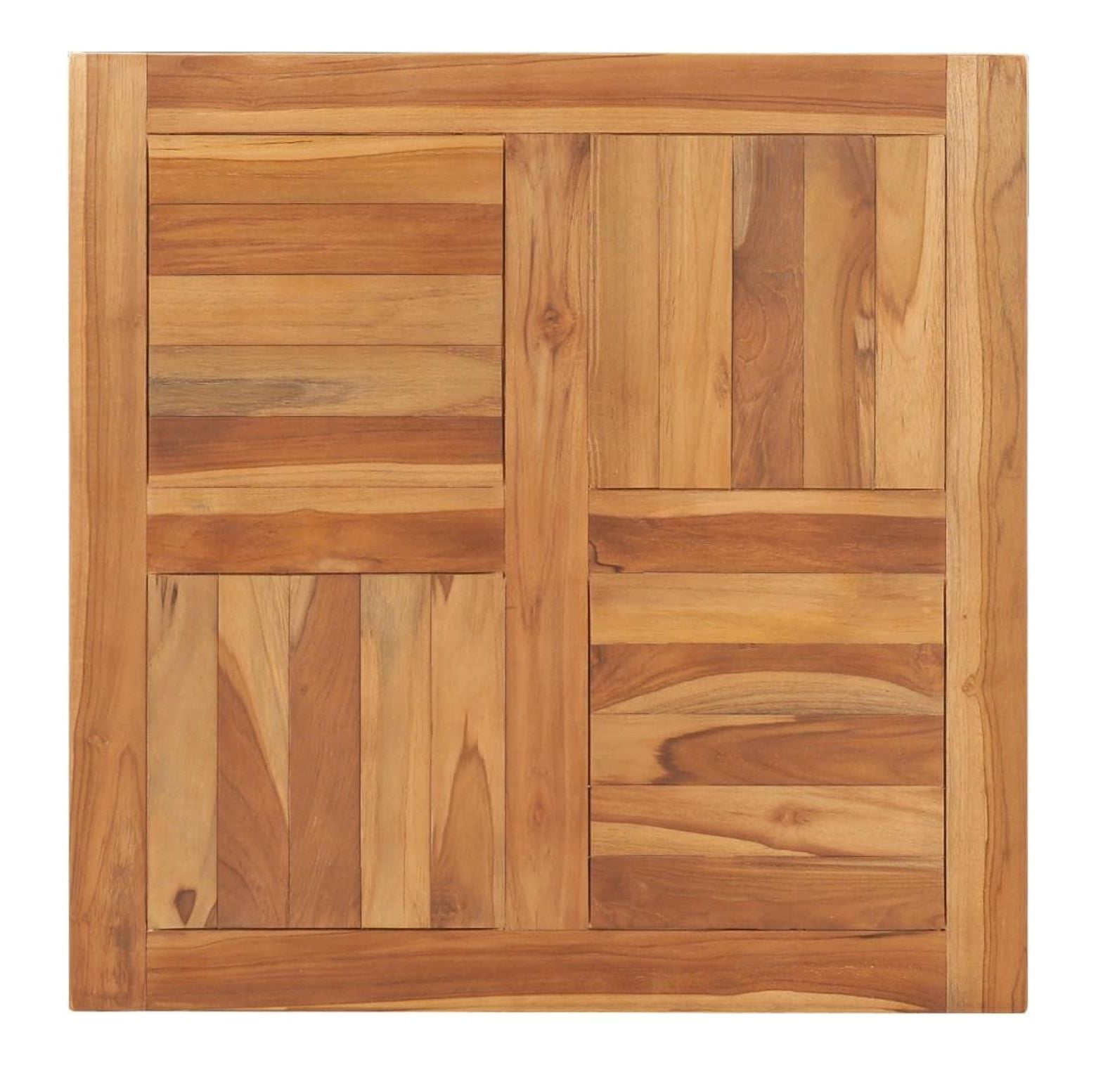 Table Top Solid Teak Wood 27.6"x27.6"x1" Brown - Walmart.com