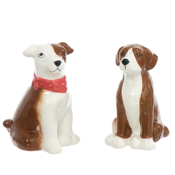 Tail-Wagging Dog Tabletop Collection - Cookie Jar or Salt and Pepper ...