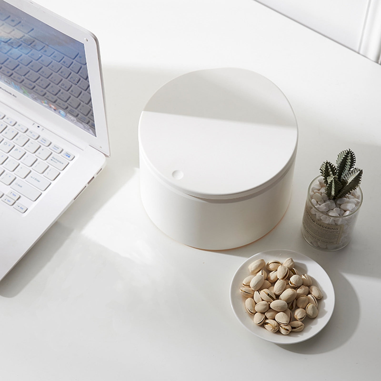 Table Trash Can, Desk Trash Bin with Lid, Compact Design for Office ...