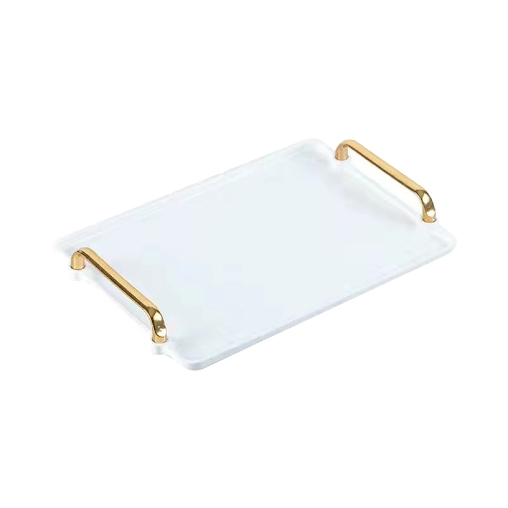 Table Tray Plastic Serving Trays, Modern Rectangular Decorative Tray ...