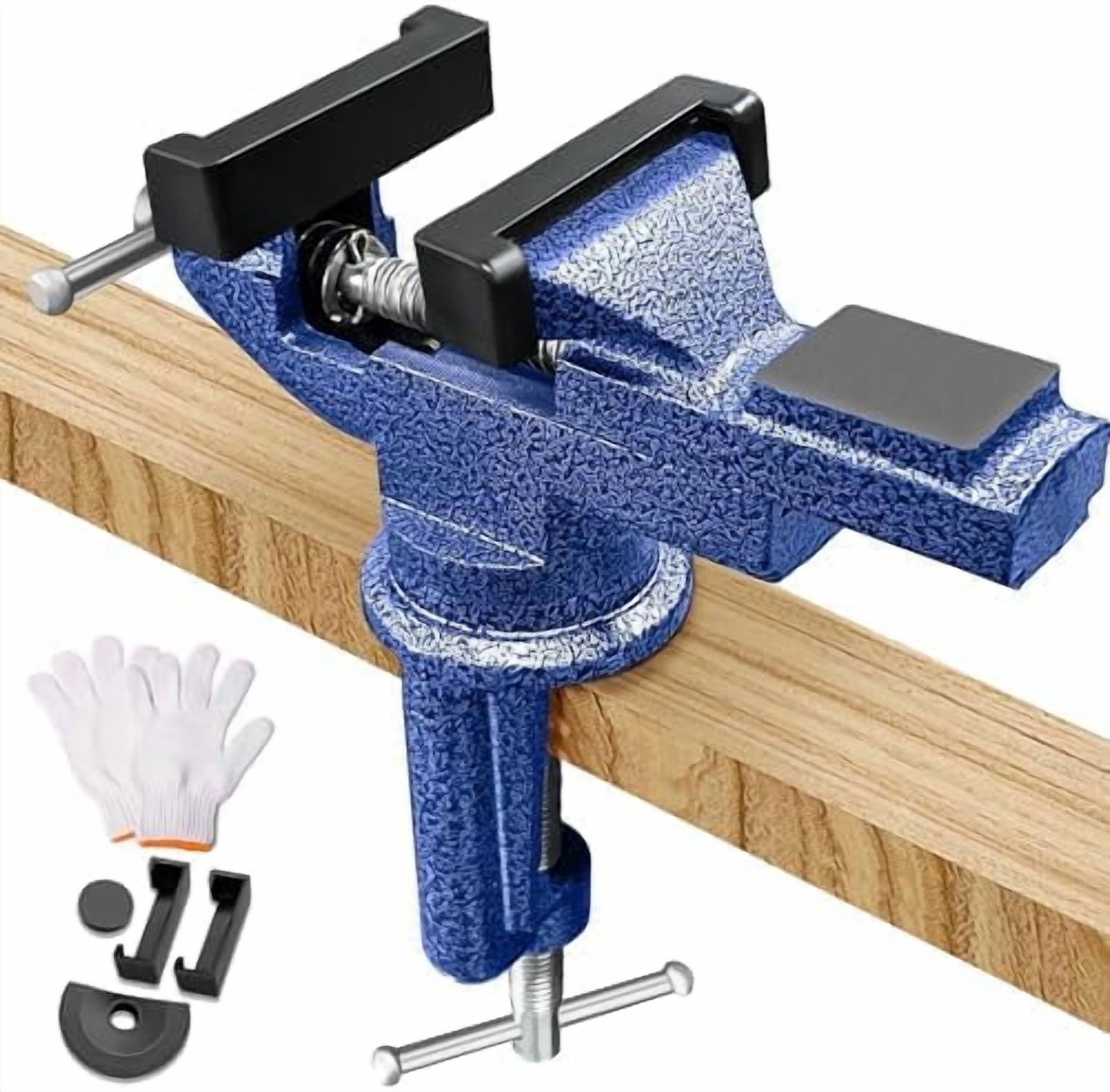 Table Vise 3.1 Inch, 360° Home Vise Portable Bench Clamp, Clamp-on Vise ...