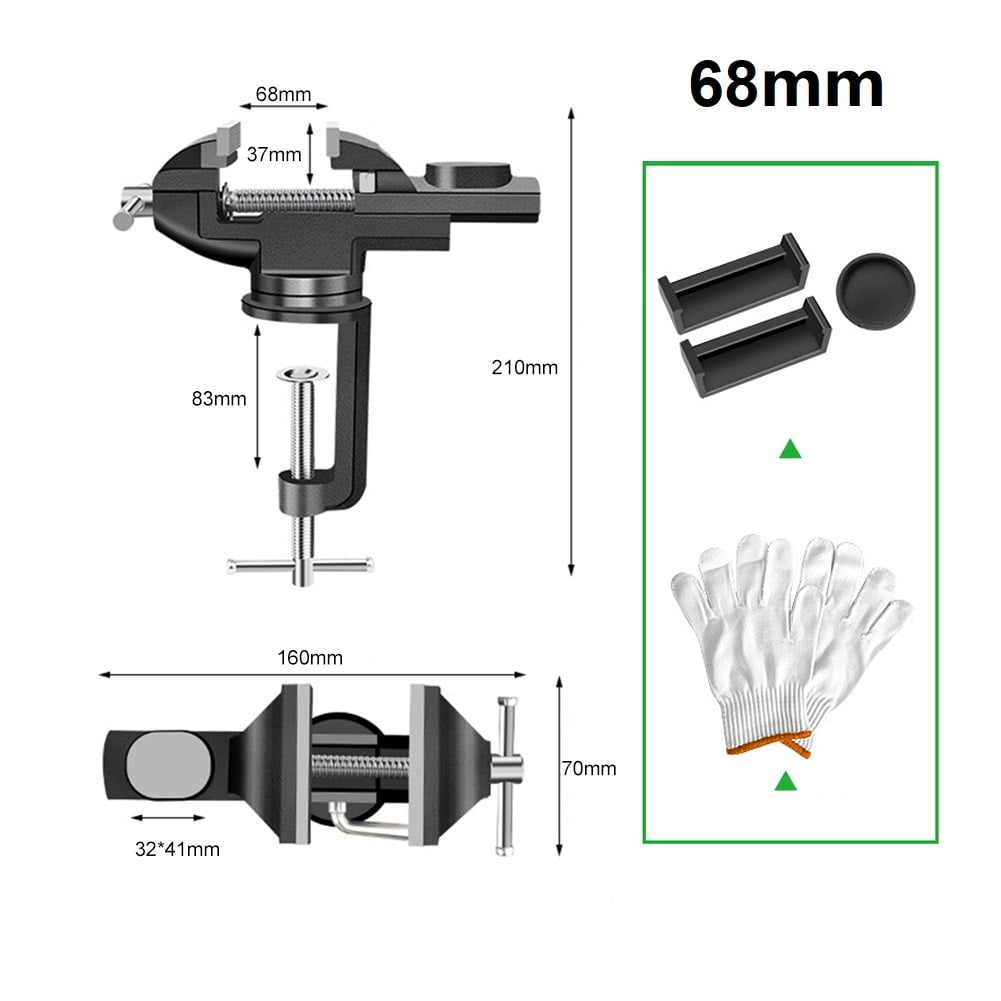 Table Vise Small Multi-function Household for 360 Degree Workbench ...