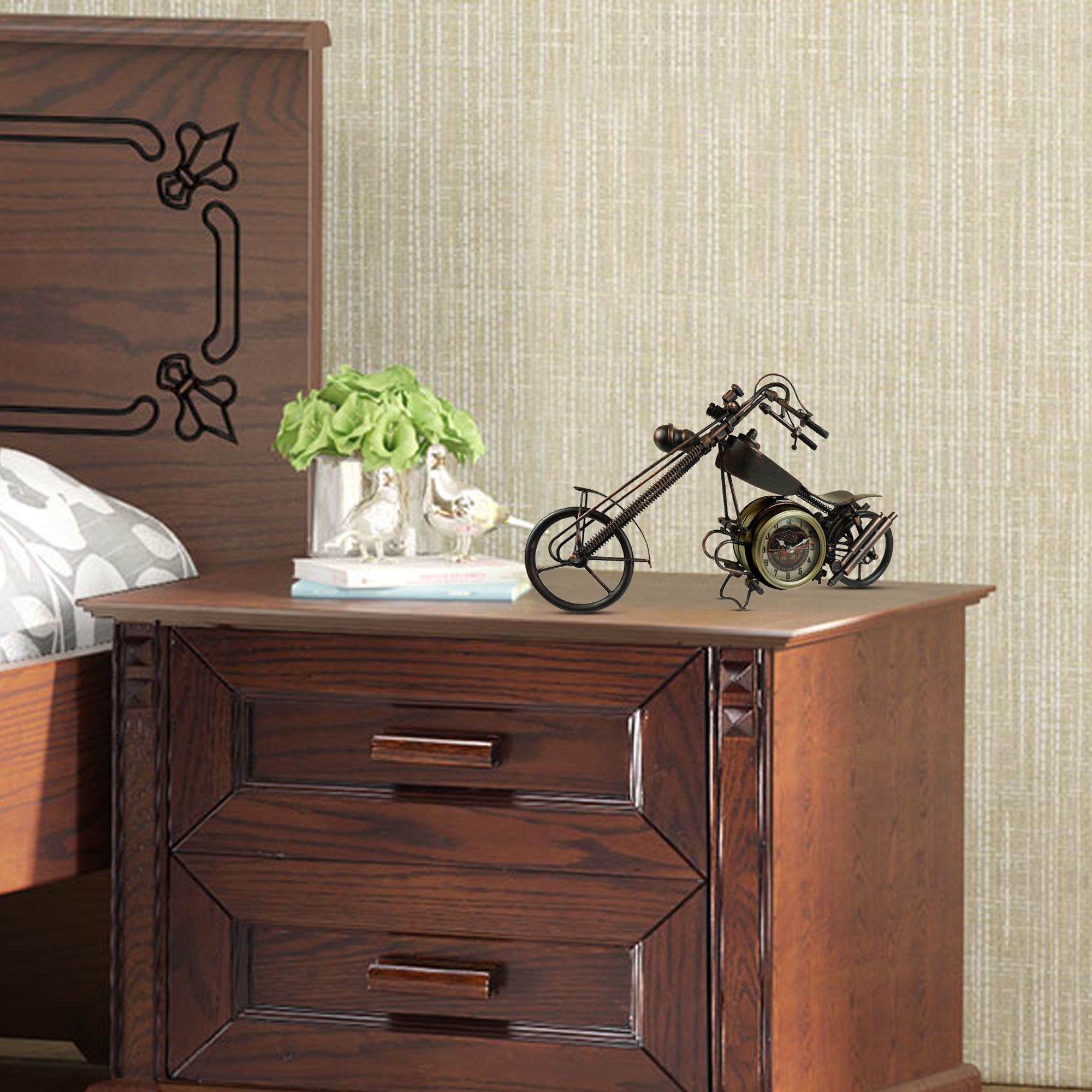 Table clock - Motorcycle Table Clock - Double-sided Table Clock by ...