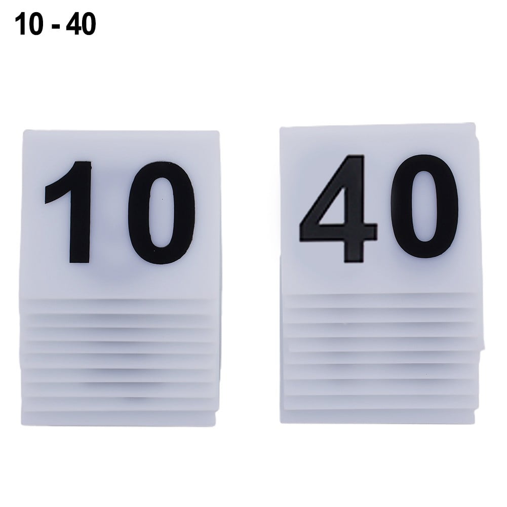 Table Number Signs 1-40 Table Numbering Table Display Table Number ...
