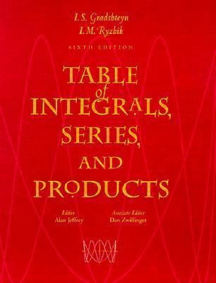 Pre-Owned Table of Integrals, Series, and Products (Hardcover ...