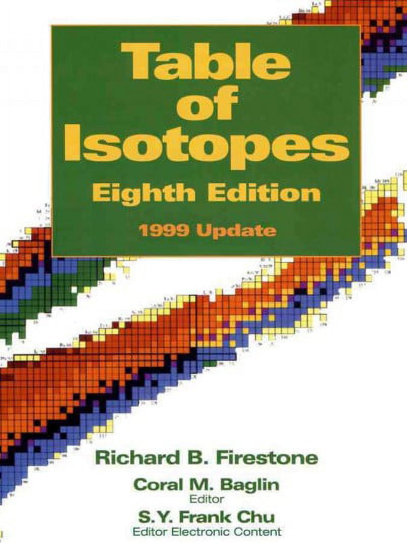 Table of Isotopes : 1999 Update - Walmart.com
