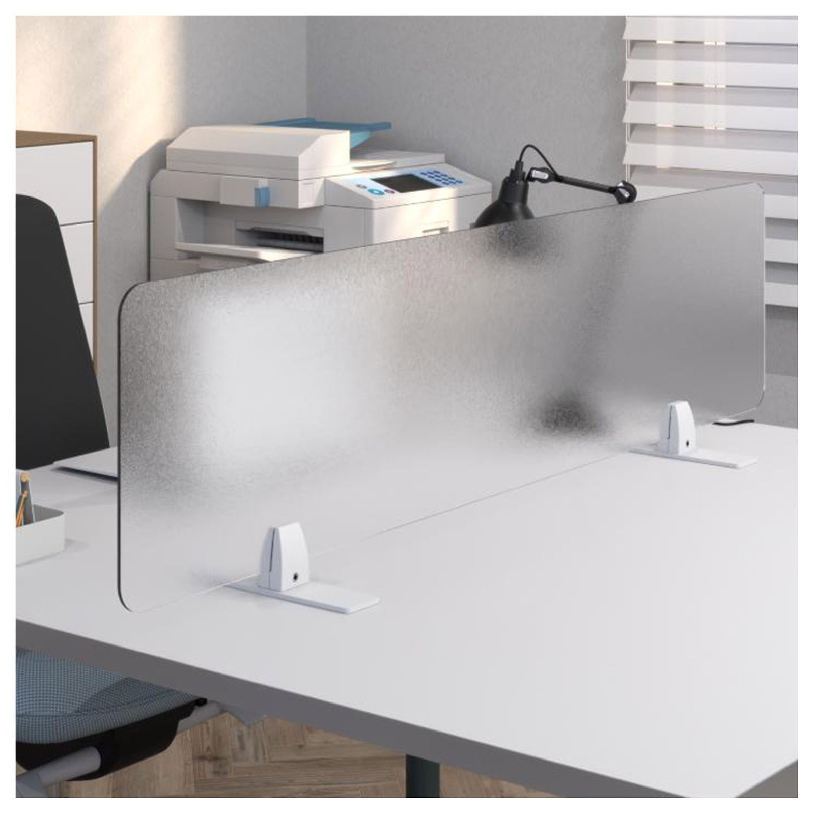 Table partition, office privacy screen, desk pin board, free-standing ...