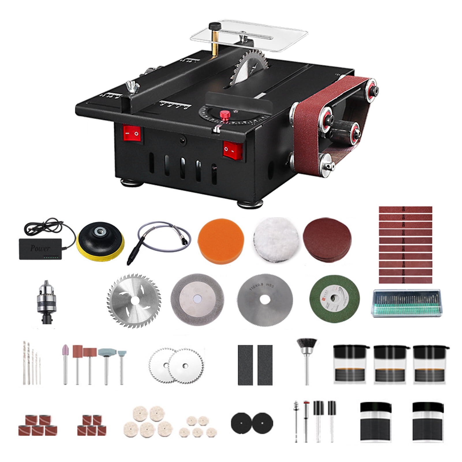 Table saw,Belt Sander Table Saw With 10 Kit Variable Speed Saw And Belt ...
