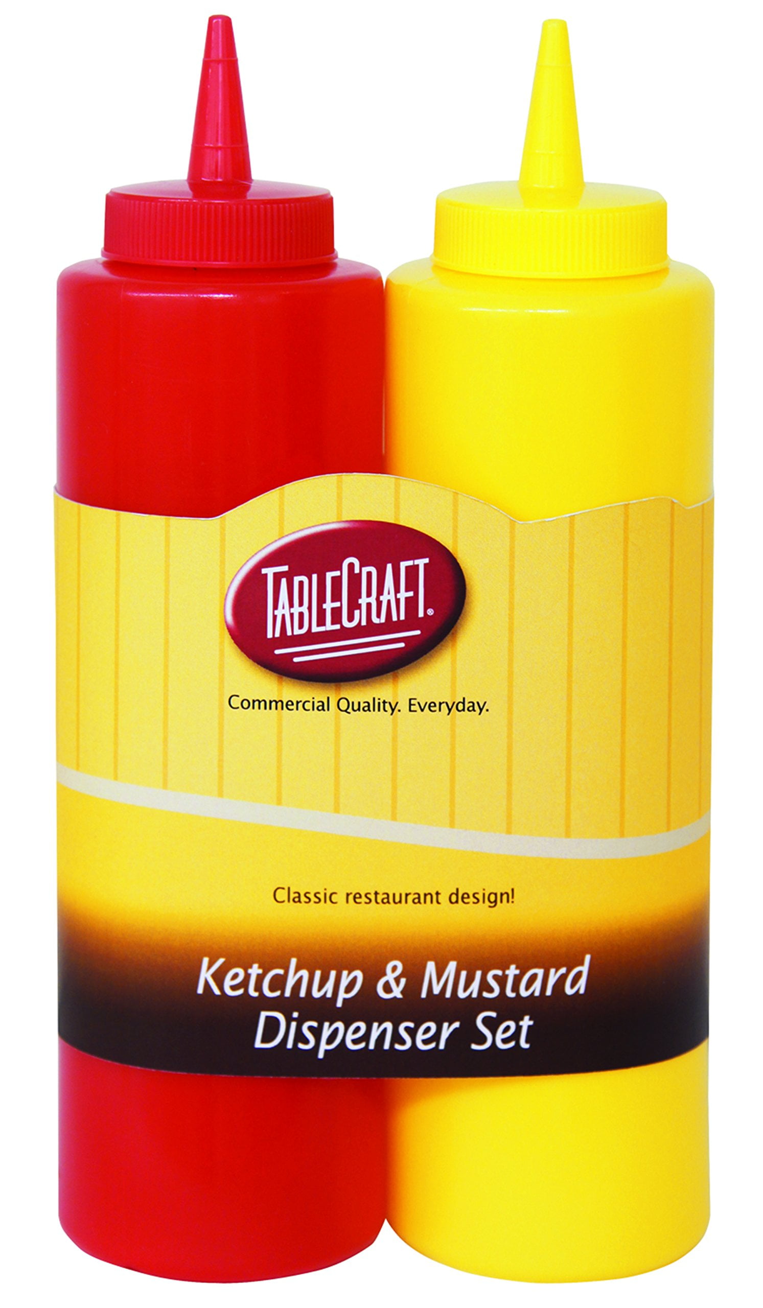 TableCraft 112KM Nostalgia 2-Piece Ketchup and Mustard Dispenser Set ...