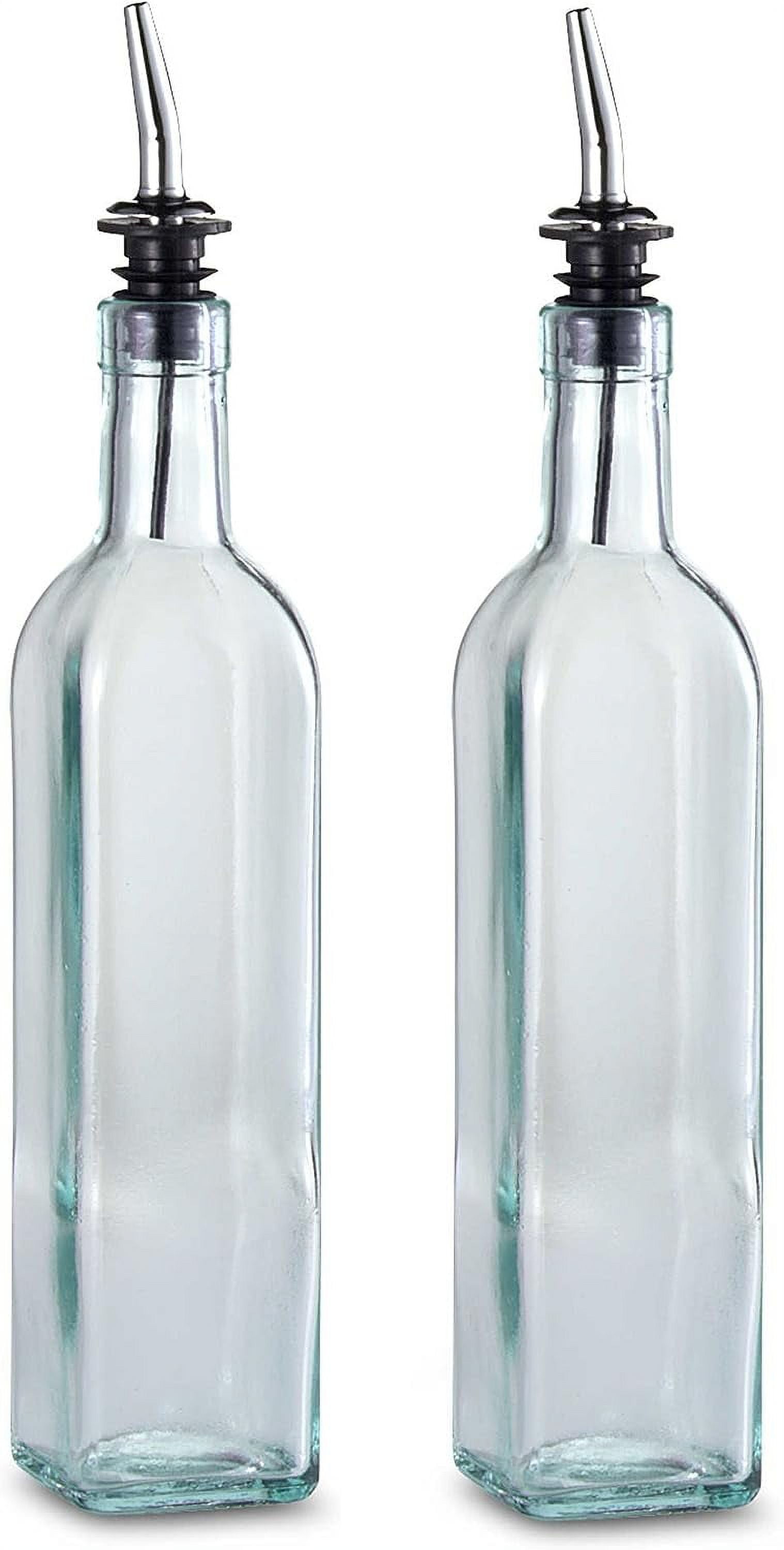 TableCraft Kitchen Dispenser, 16 oz. Olive Oil & Vinegar Bottle with ...