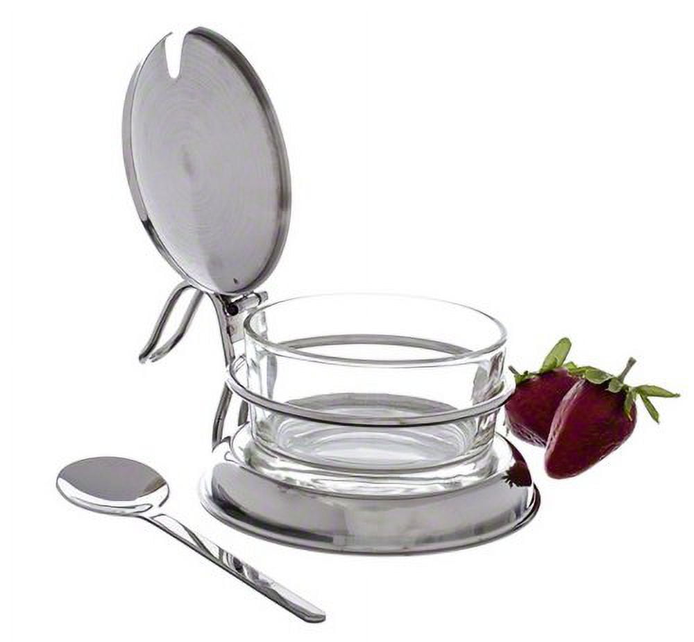 TableCraft 6 oz Condiment Jar Set with Spoon and Base - Walmart.com