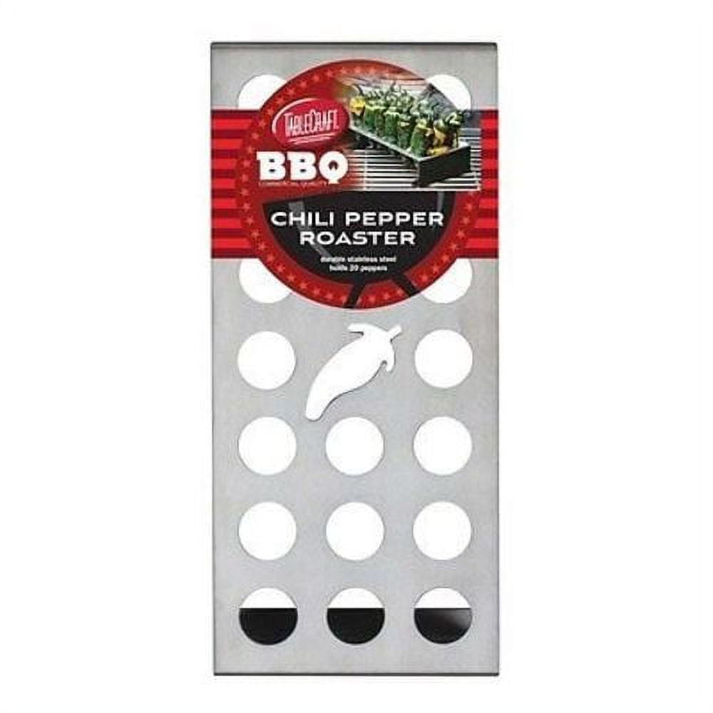 TableCraft BBQ Series Stainless Steel Jalapeno / Chili Pepper Roaster ...