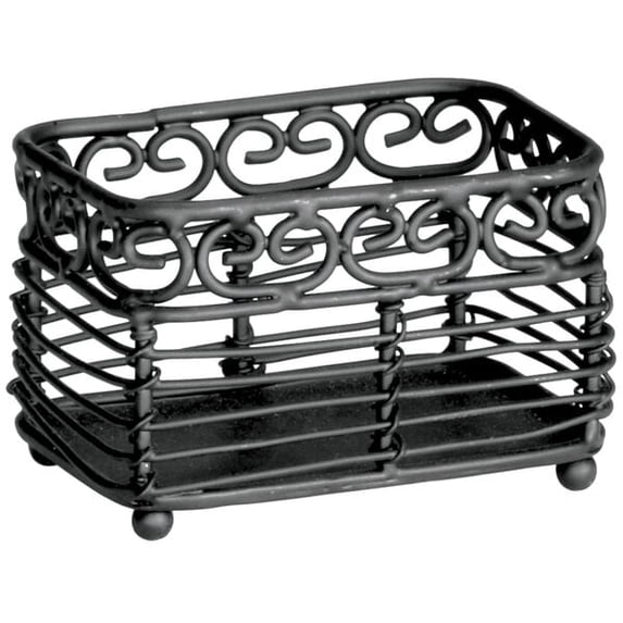 TableCraft BK256 Mediterranean Collection Black Steel Sugar Packet ...