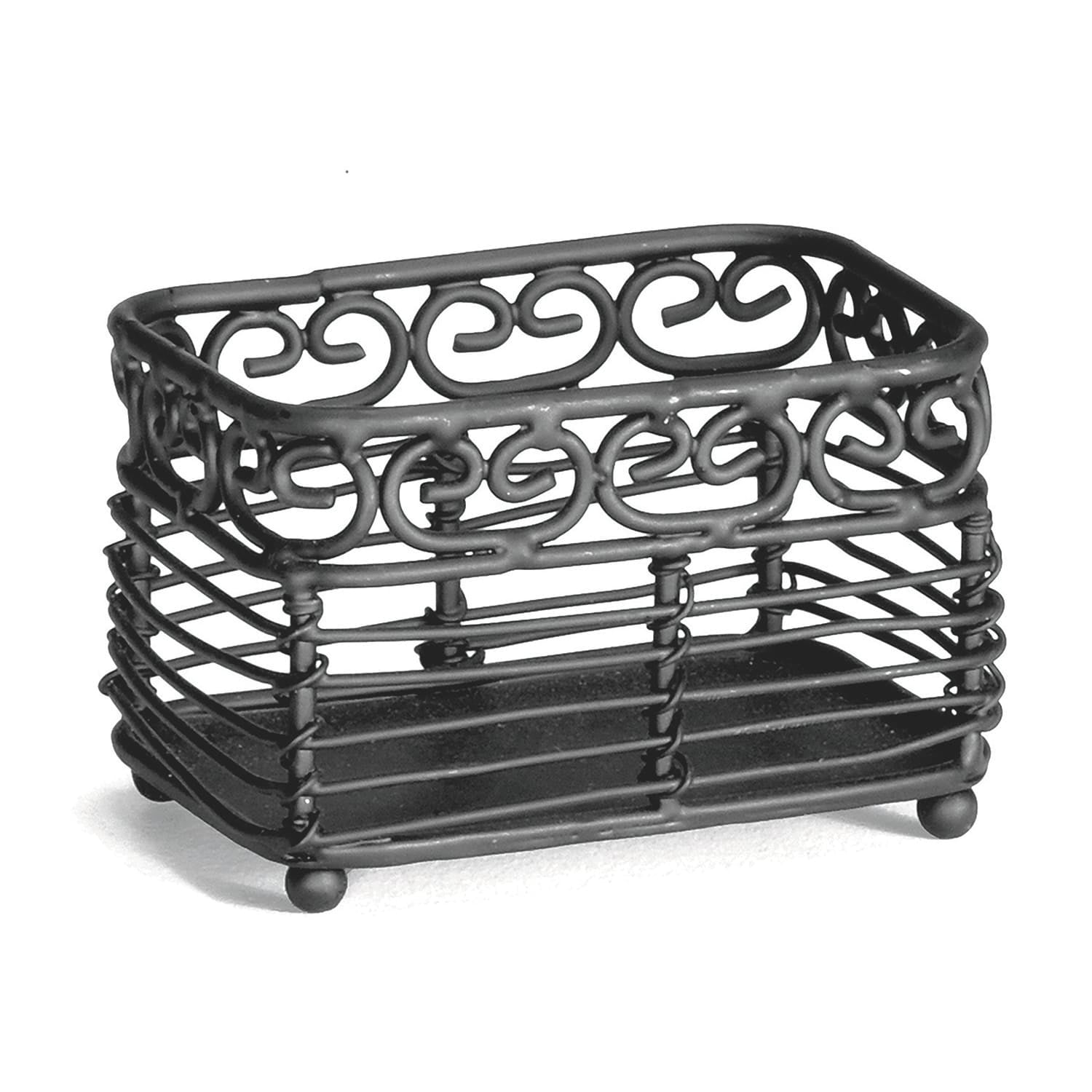 TableCraft BK256 Mediterranean Collection Black Steel Sugar Packet ...