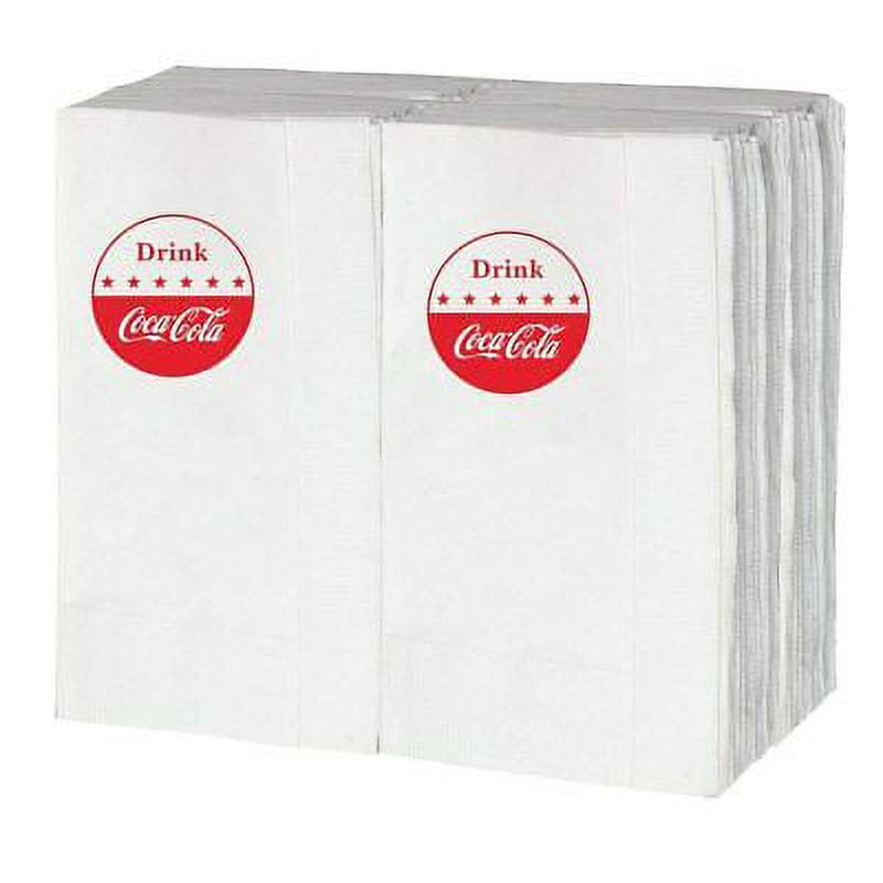 TableCraft Coca-Cola "Drink Coca-Cola" 100ct Logo Napkins - Walmart.com