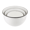 TableCraft Large Stainless Steel Enamel Coated Mixing Bowls (Set of 3 ...