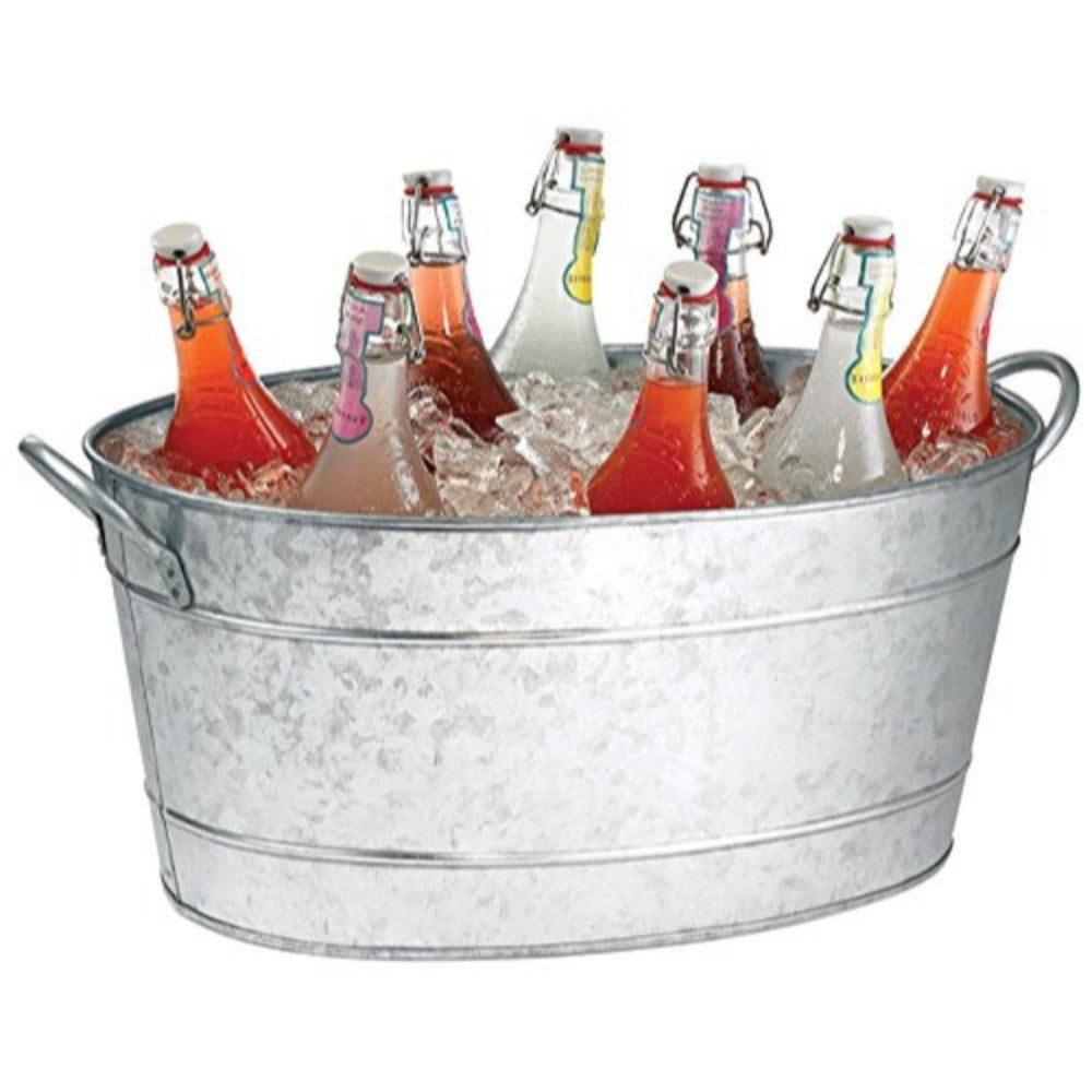 TableCraft Galvanized Beverage Tub, 5.5 Gallon - Walmart.com